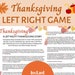Thanksgiving Left Right Game Right Left Thanksgiving Dinner Party Games ...