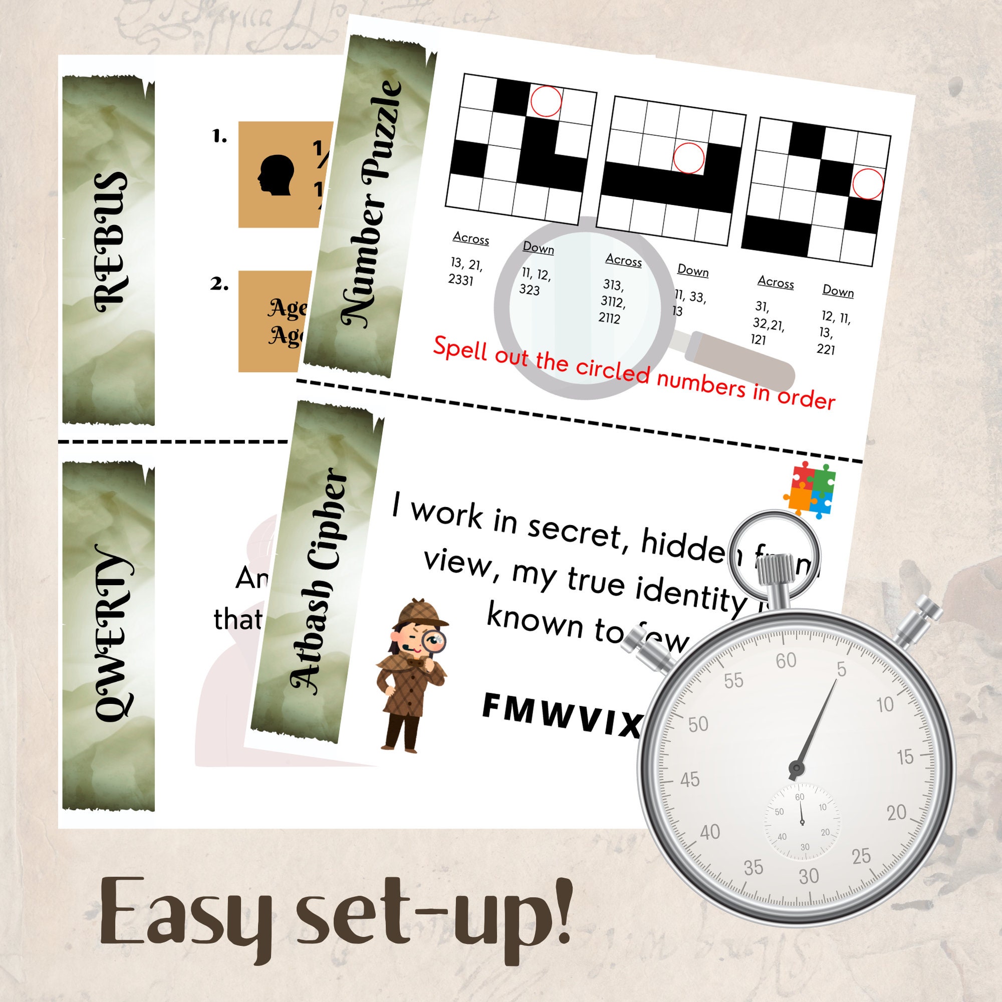 Spy Escape Room for Kids | the Spy Mission Escape Room | Printable DIY ...