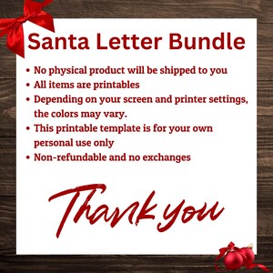 EDITABLE Letter From Santa, Christmas Santa Letter, Nice List ...