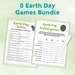8 Earth Day Games Bundle | Earth Day Party Games for Adults & Kids ...