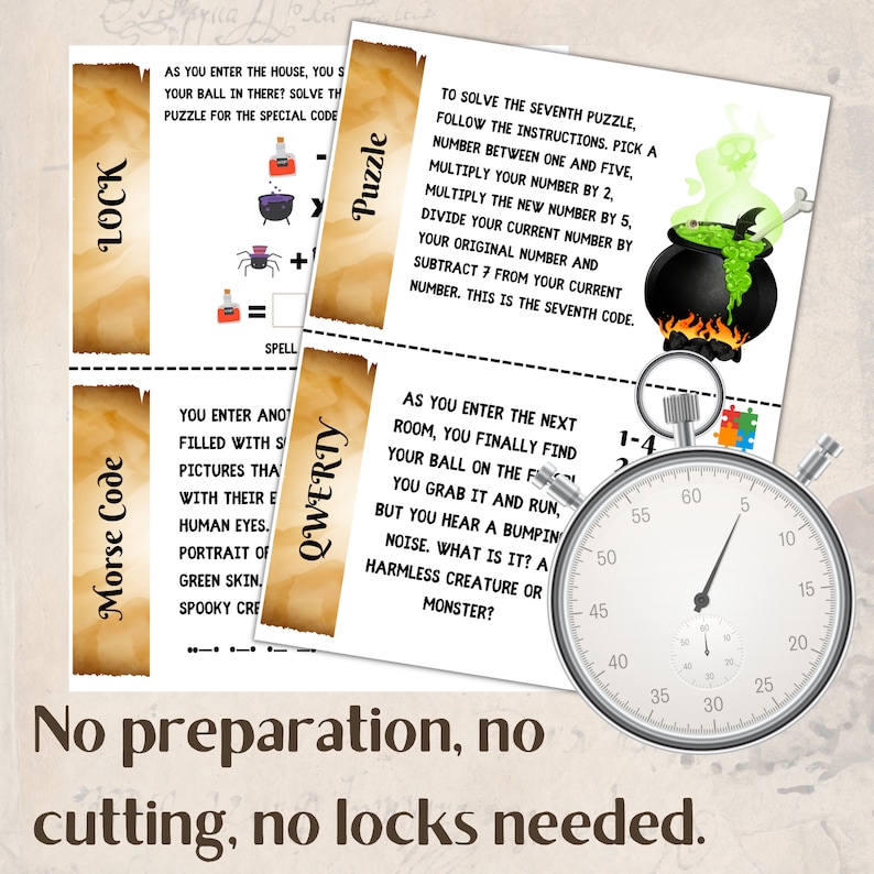 Escape Room for Kids | Printable Escape Room Kit | the Haunted House ...