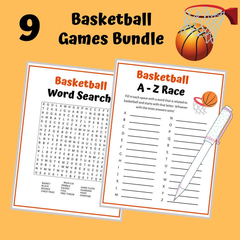 2024 March Madness NCAA Games Bundle Printable March Madness NCAA ...