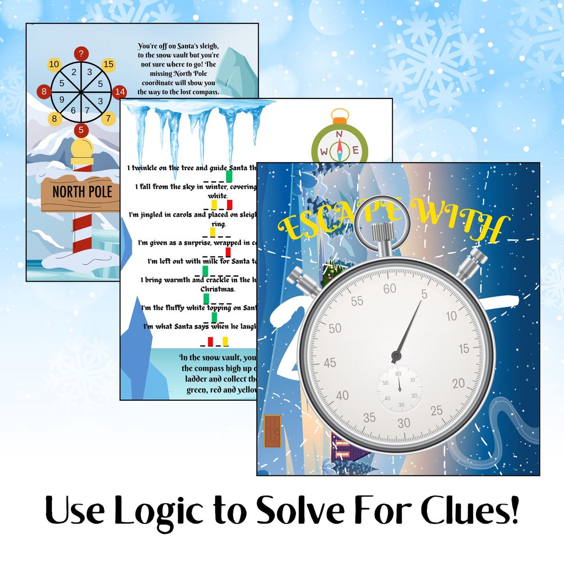 Christmas Escape Room for Kids, Printable Escape Room Kit, Christmas ...
