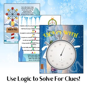 Christmas Escape Room for Kids, Printable Escape Room Kit, Christmas ...