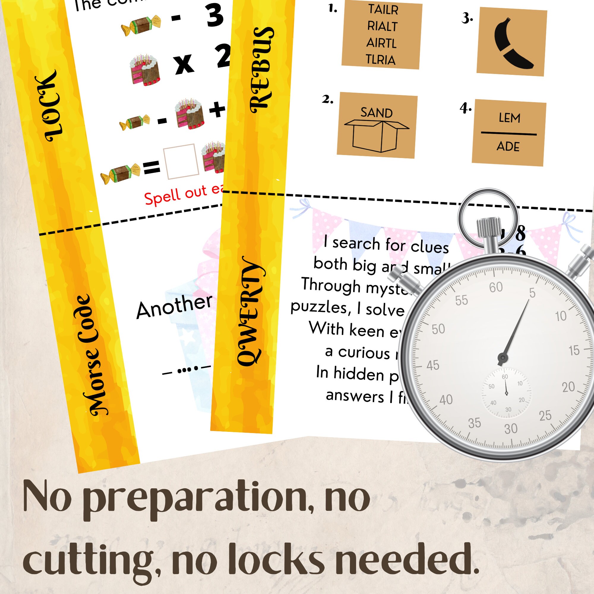 Escape Room for Kids | Printable Escape Room Kit | the Birthday Escape ...