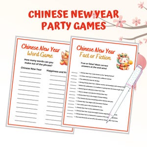 13 Chinese New Year Games Bundle | New Year Printable Games | CNY Games ...