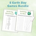 8 Earth Day Games Bundle | Earth Day Party Games for Adults & Kids ...