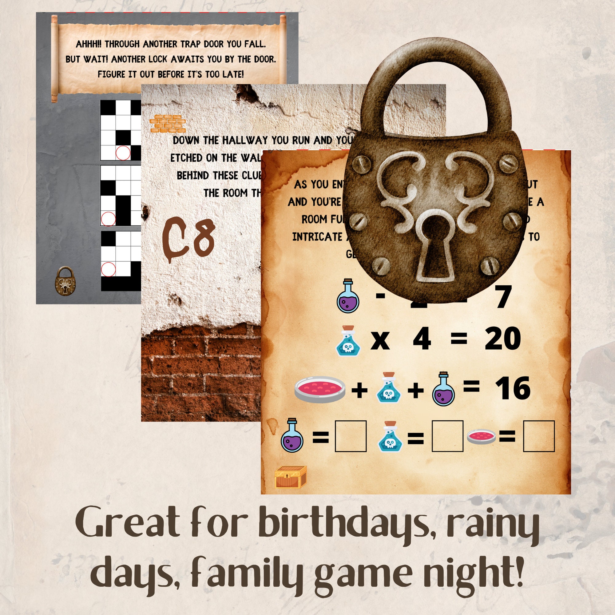 Escape Room for Kids | Printable Escape Room Kit | the Rescue Mission ...