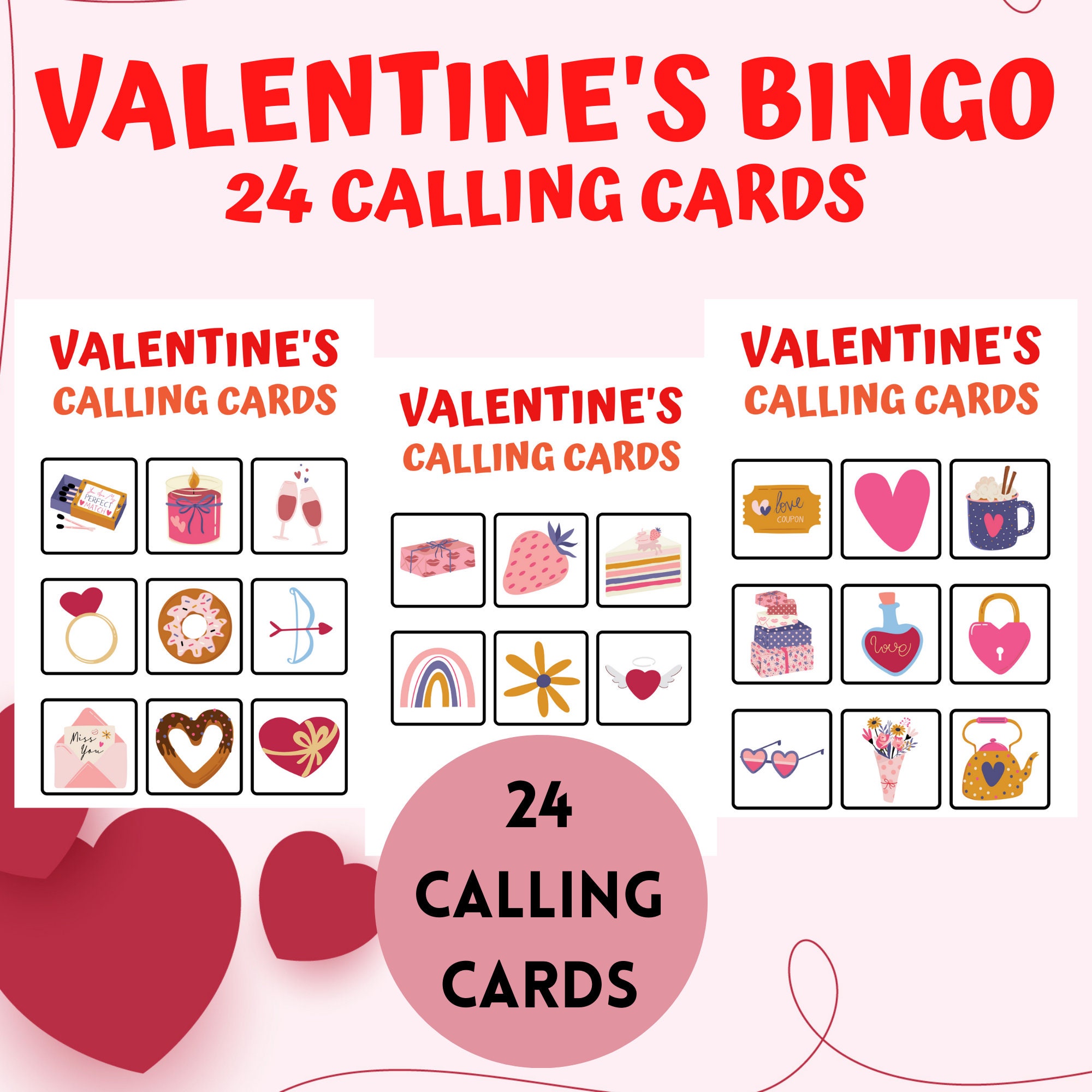 Valentine’s Day Bingo | Kids Valentines | Valentine’s Bingo Cards ...