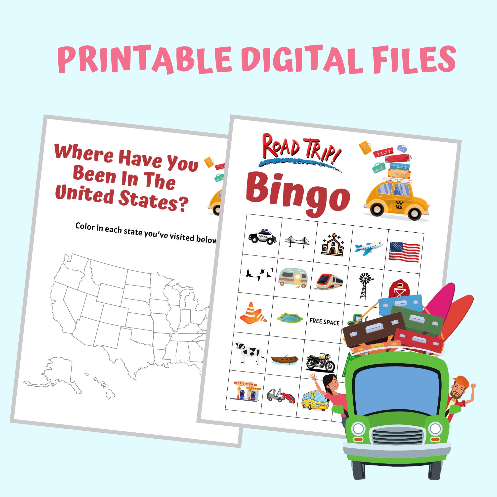 Road Trip Games | Travel Activities | Kids Travel Games | Games for Car ...