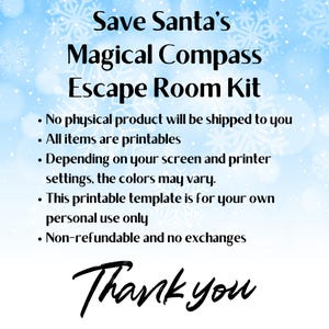 Christmas Escape Room for Kids, Printable Escape Room Kit, Christmas ...