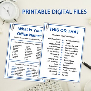 Office Party Games Bundle | Work Party Games for Team Building | Staff ...