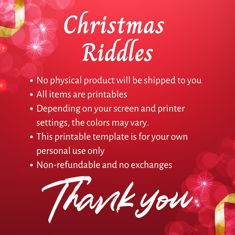 Christmas Riddles Game | Christmas Activity for Kids | Fun Christmas ...