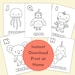 26 ABC Printable Alphabet Animal Coloring Pages, Kindergarten Activity ...