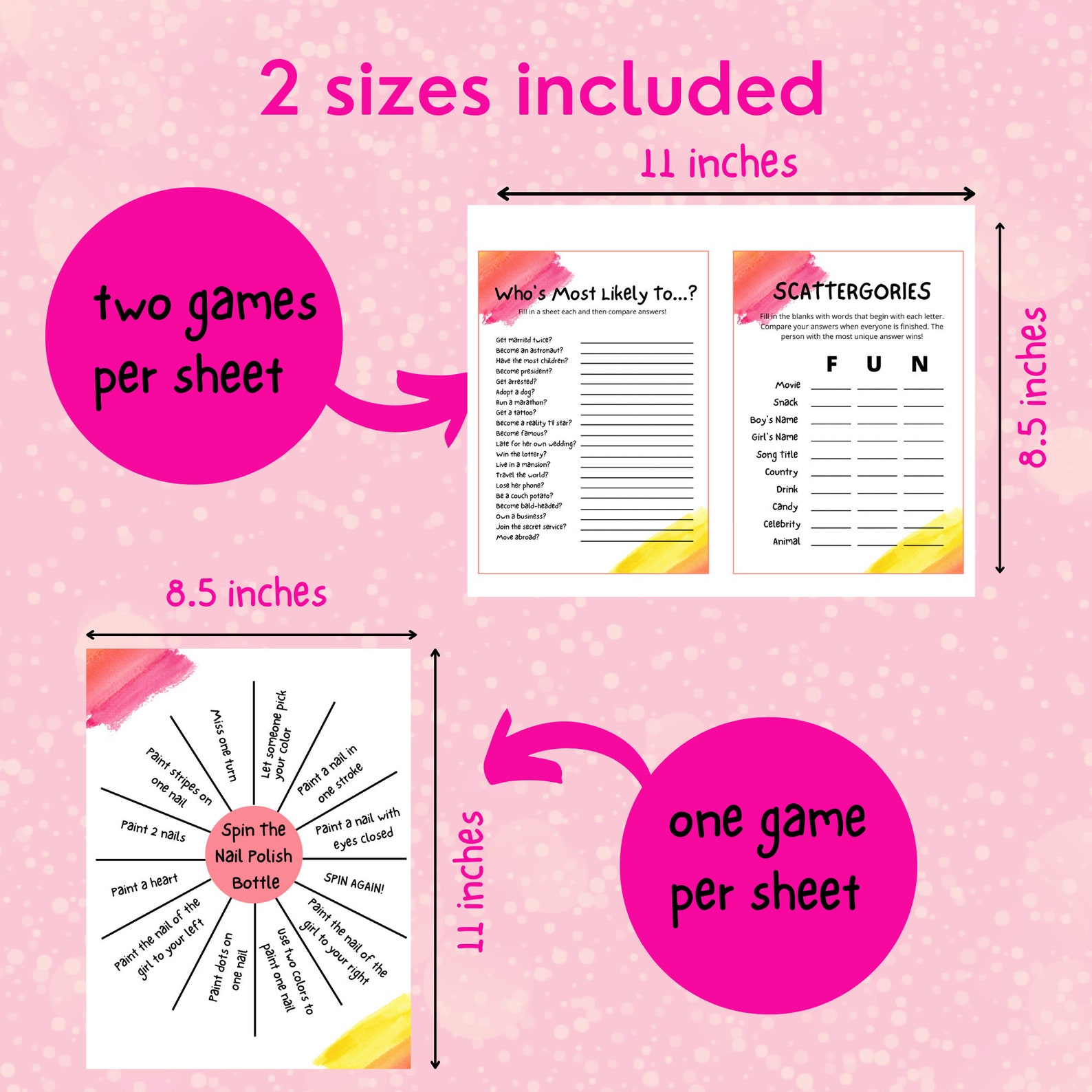 12 Teen Slumber Party Games Printable | Teen/preteen Sleepover Games ...