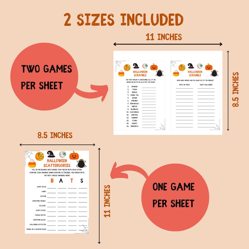 15 Halloween Games Bundle, Halloween Party Games, Halloween Games ...