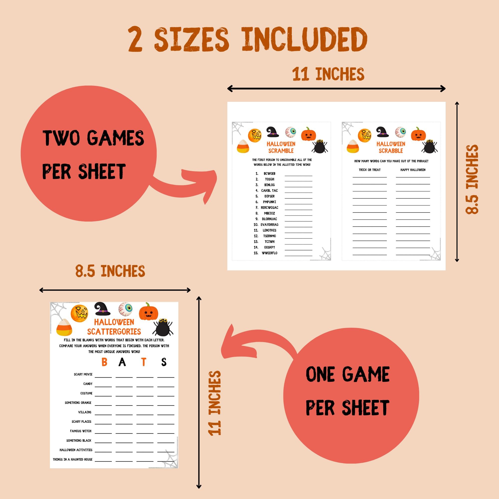 15 Halloween Games Bundle, Halloween Party Games, Halloween Games ...