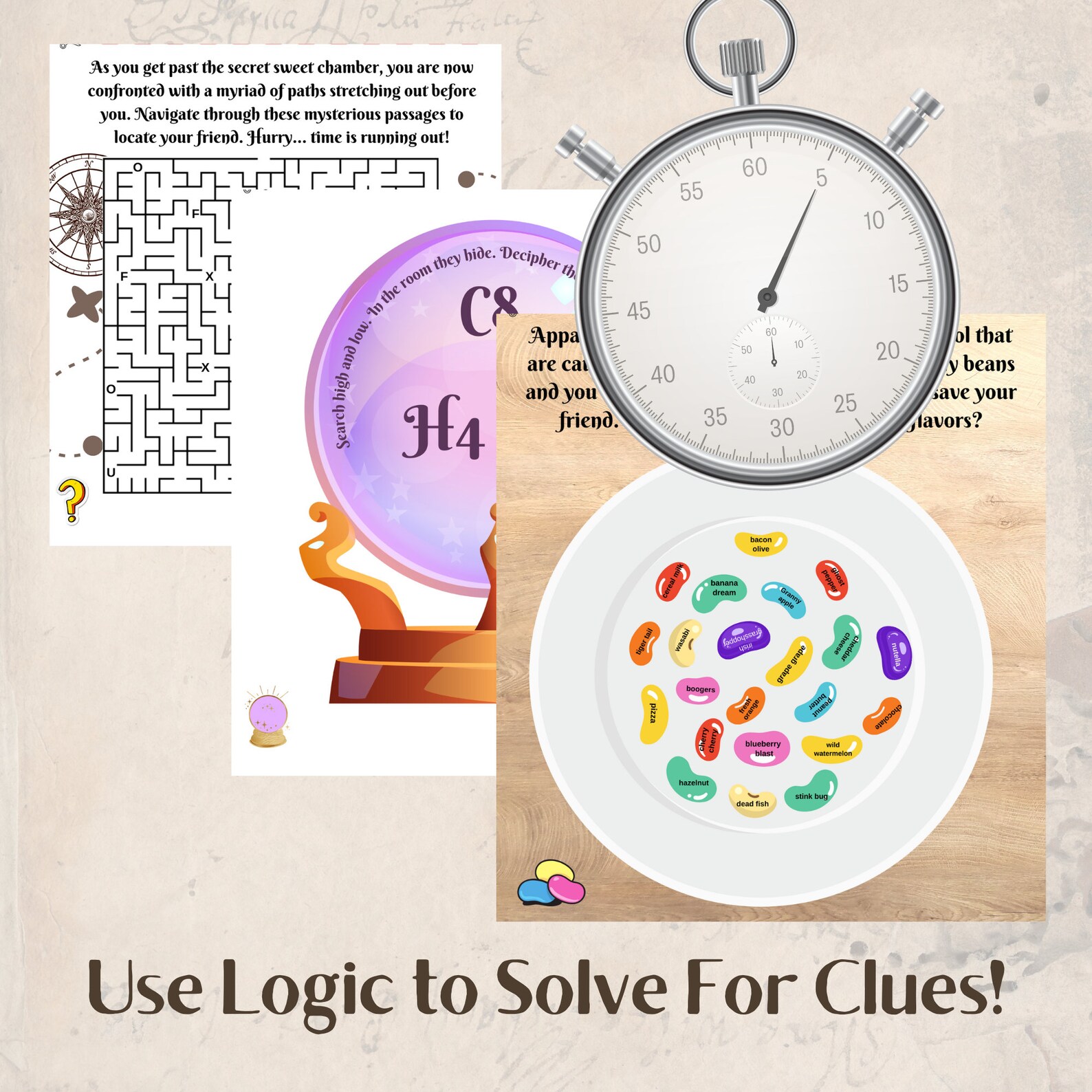 Escape Room for Kids | Printable Escape Room Kit | the Wizard School ...