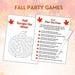 20 Fall Party Games Bundle, Printable Autumn Games, Fun Fall Activities ...