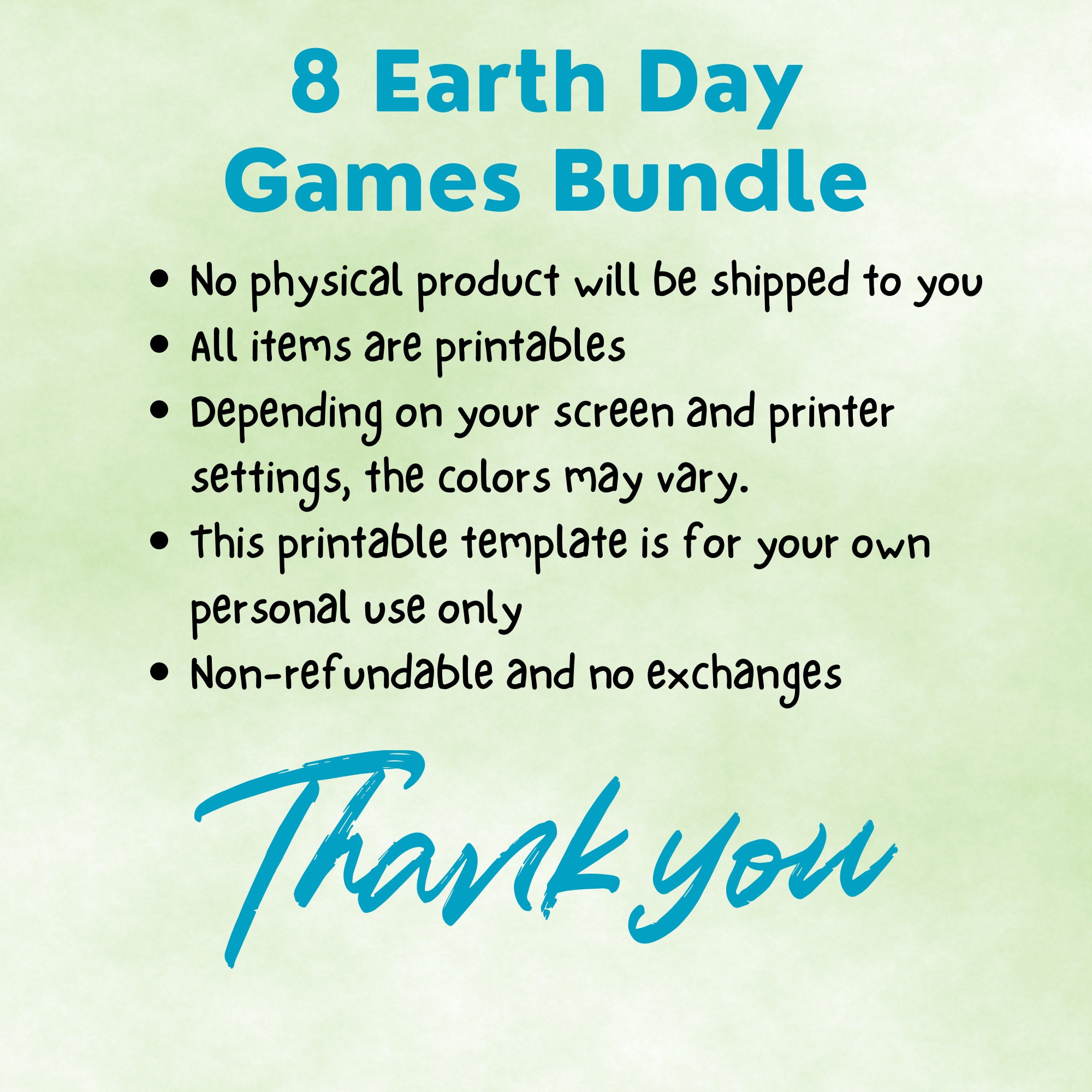 8 Earth Day Games Bundle | Earth Day Party Games for Adults & Kids ...