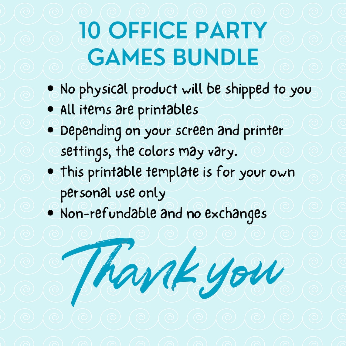 Office Party Games Bundle | Printable Games for Team Building ...