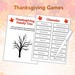 20 Thanksgiving Games Bundle | Thanksgiving Dinner Party Printable ...
