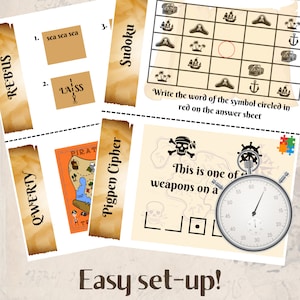 Escape Room for Kids | Printable Escape Room | Pirate Treasure Hunt ...
