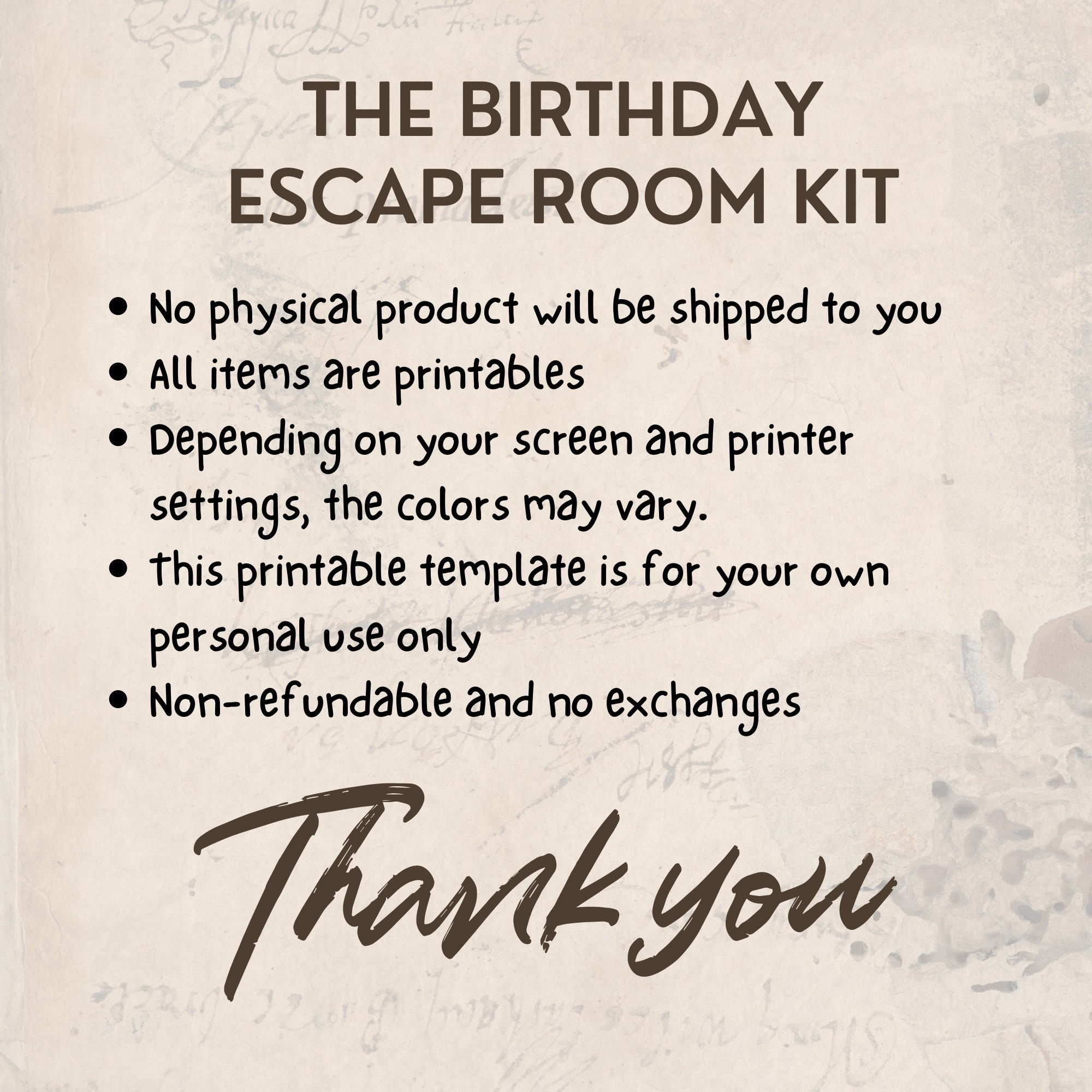 Escape Room for Kids | Printable Escape Room Kit | the Birthday Escape ...