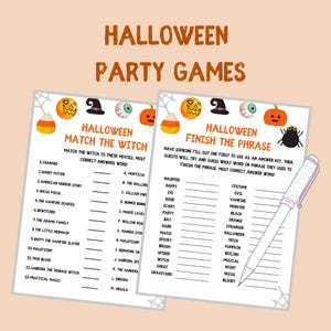 15 Halloween Games Bundle, Halloween Party Games, Halloween Games ...