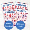 State Nicknames Trivia Game Printable Memorial Day Party Game Patriotic ...