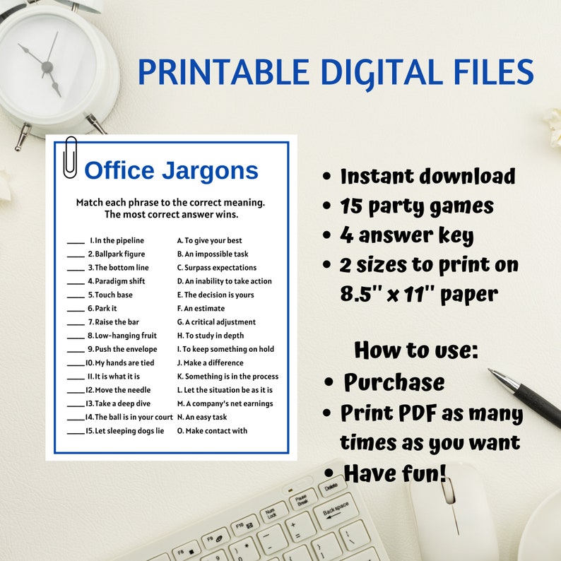 Office Party Games Bundle | Work Party Games for Team Building | Staff ...