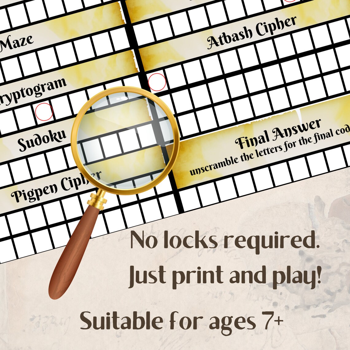 Escape Room for Kids | Printable Escape Room Kit | the Haunted House ...