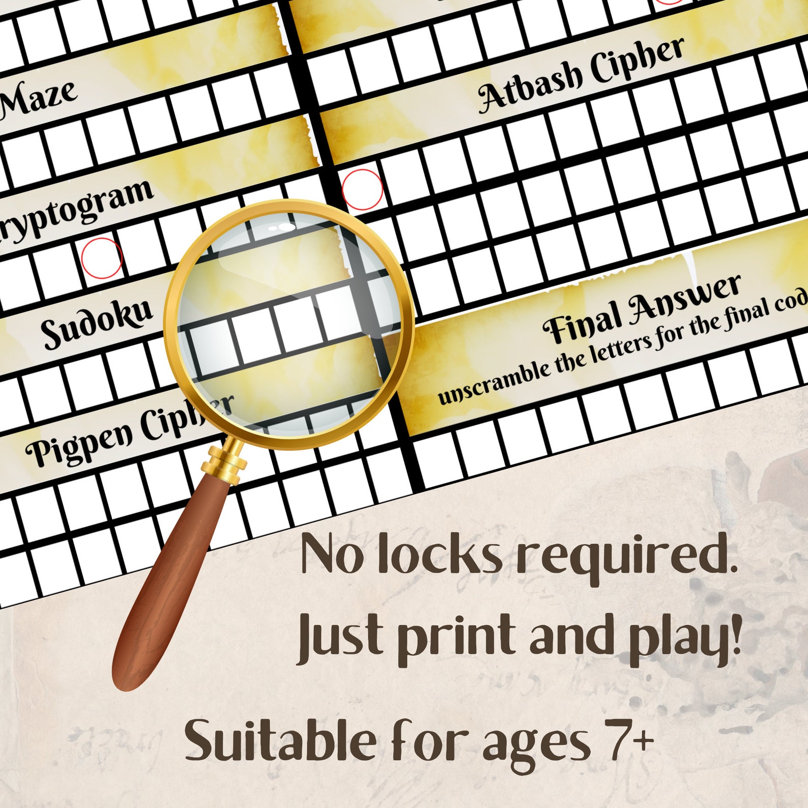 Escape Room for Kids | Printable Escape Room Kit | the Haunted House ...