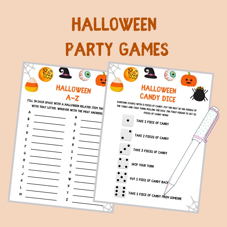 15 Halloween Games Bundle Halloween Party Games Halloween Games ...
