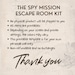 Spy Escape Room for Kids | the Spy Mission Escape Room | Printable DIY ...