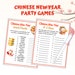 13 Chinese New Year Games Bundle New Year Printable Games CNY Games ...