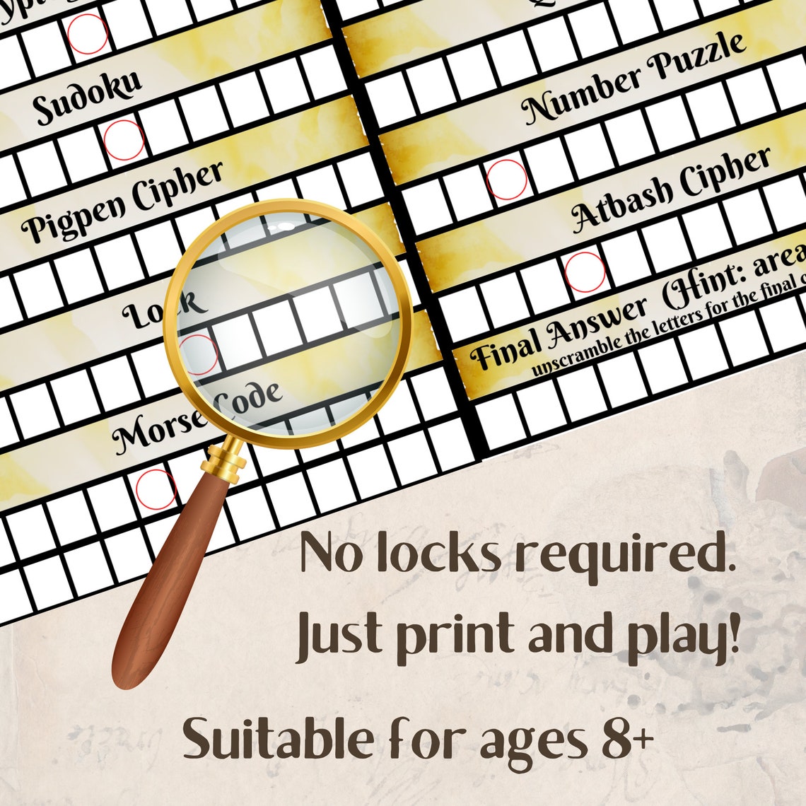 Escape Room for Kids Printable Escape Room Kit the Camping - Etsy