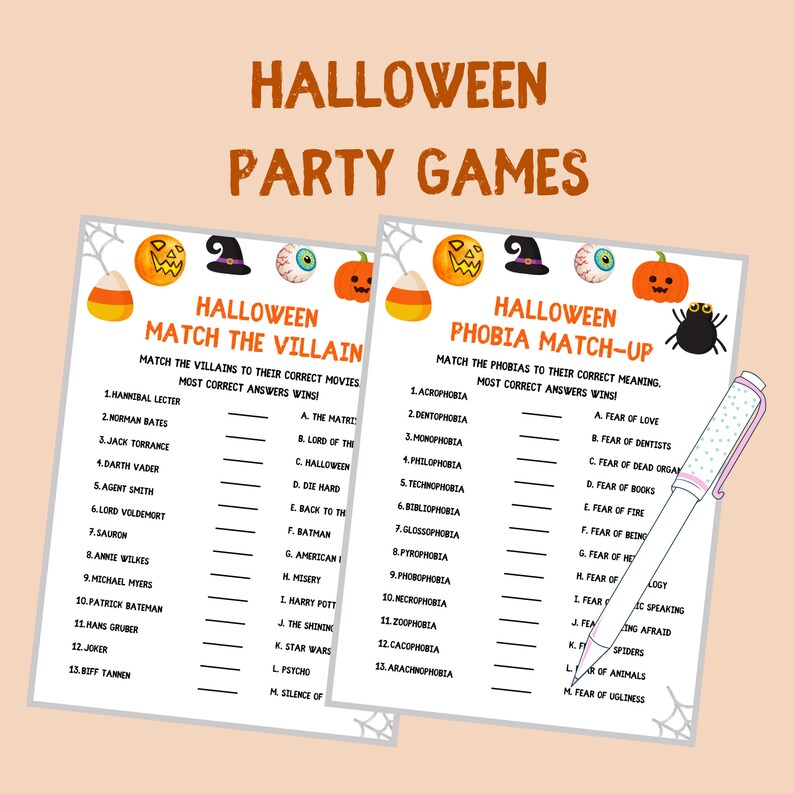 15 Halloween Games Bundle Halloween Party Games Halloween Games ...