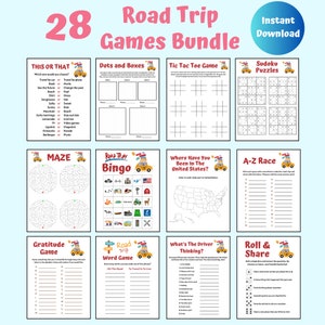 Road Trip Games | Travel Activities | Kids Travel Games | Games for Car ...
