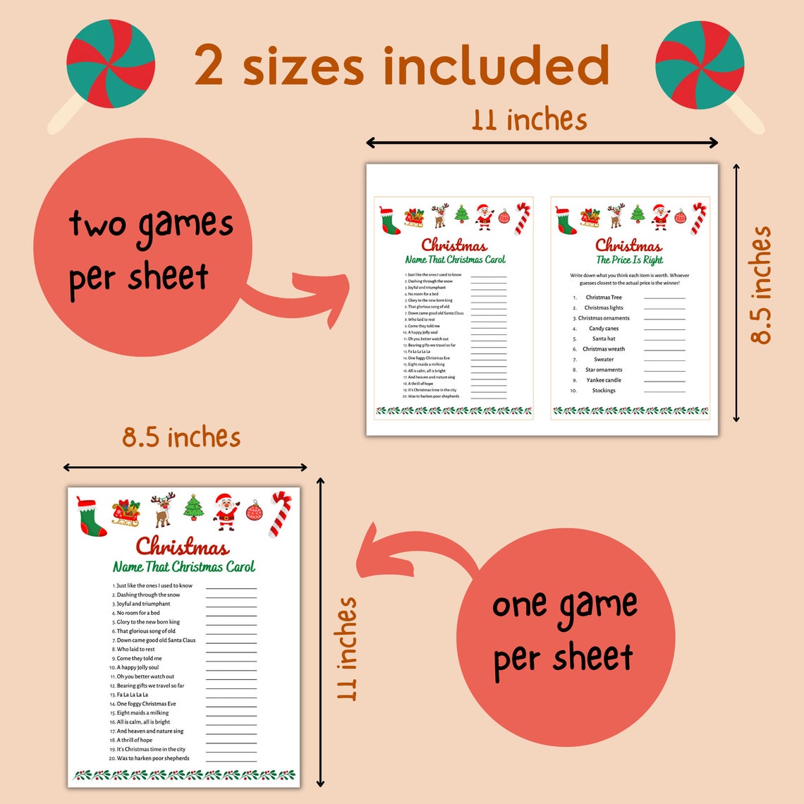 16 Christmas Games Bundle Christmas Party Games Christmas Games for ...