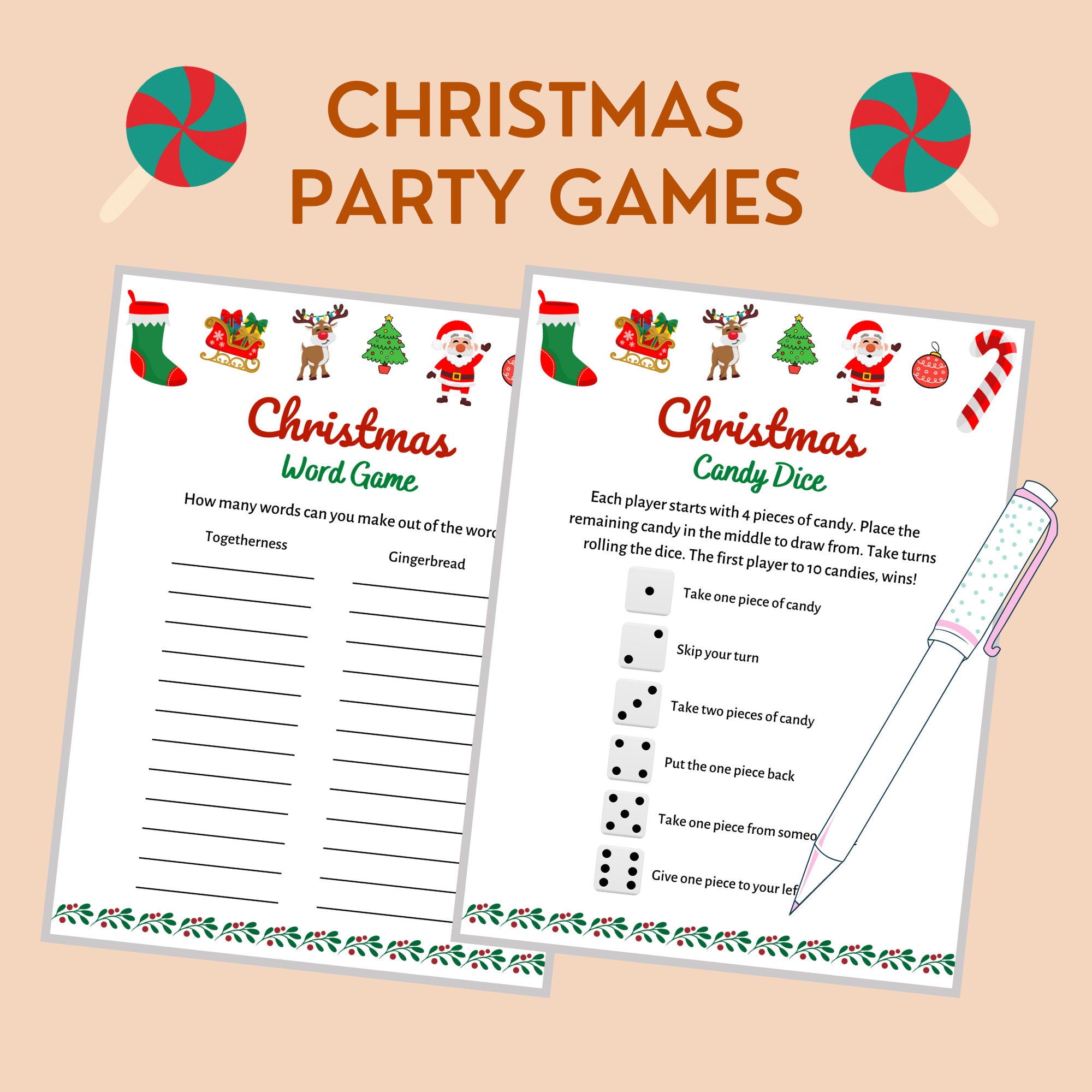 16 Christmas Games Bundle | Christmas Party Games | Christmas Games for ...
