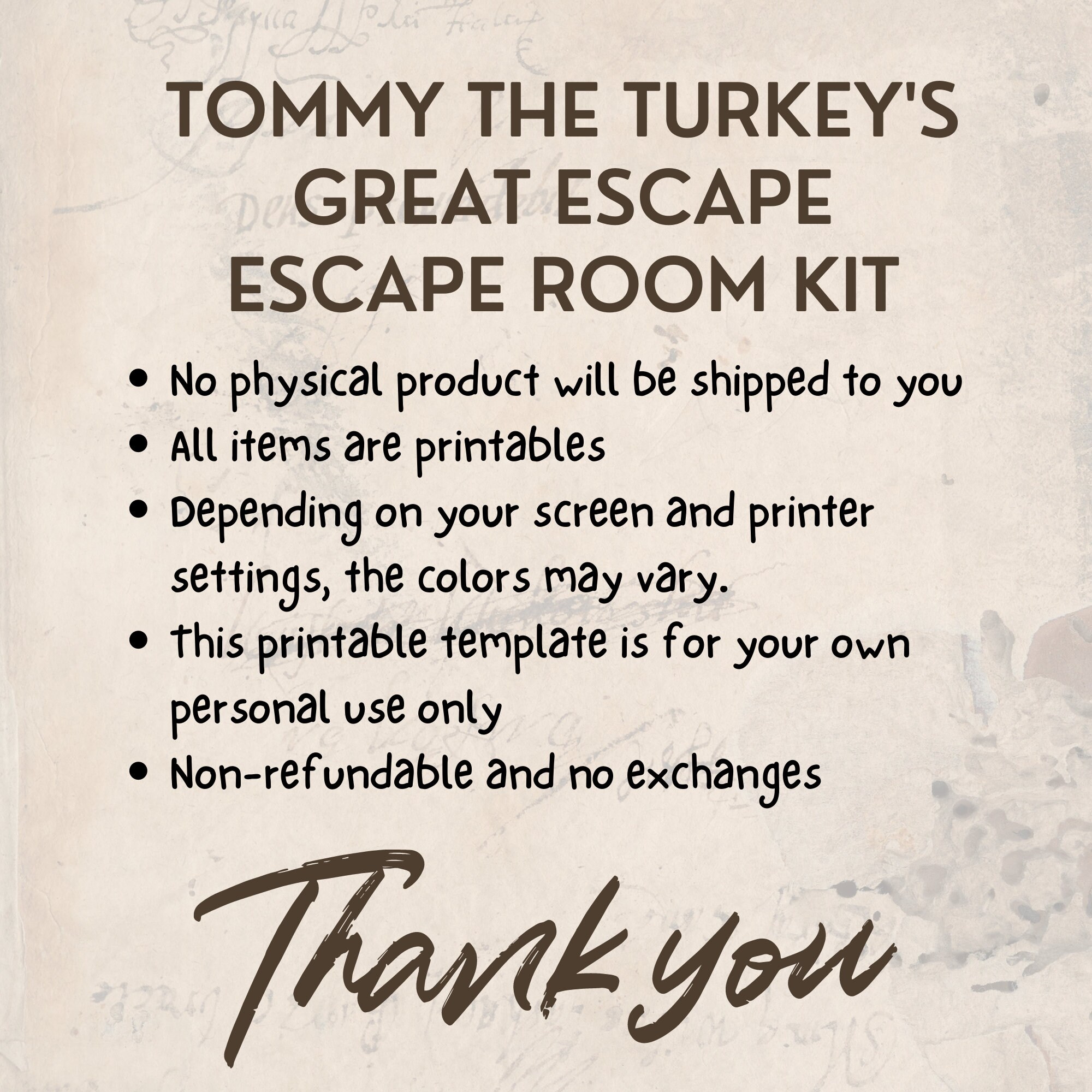 Escape Room for Kids | Printable Escape Room | the Turkey’s Great ...