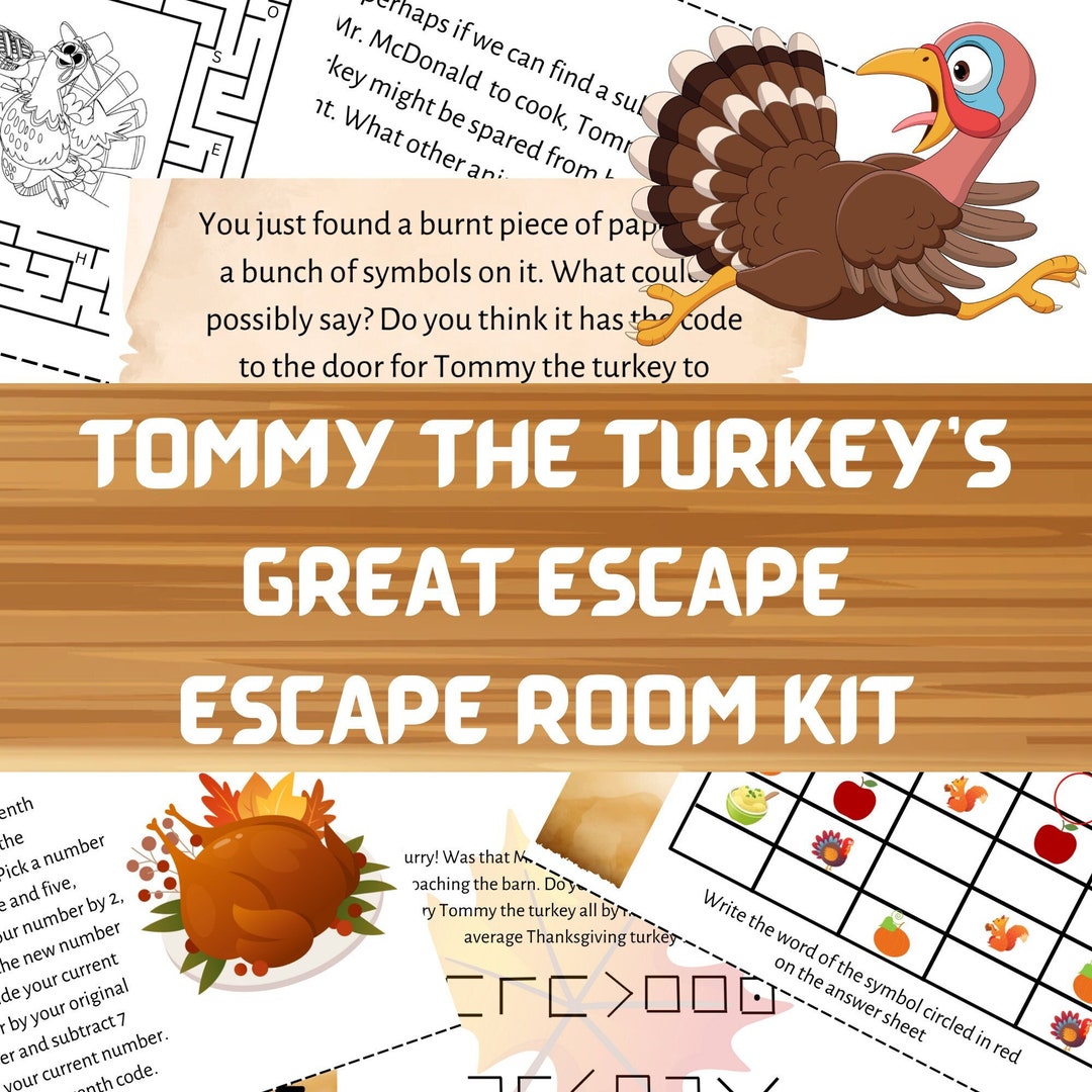 Escape Room for Kids | Printable Escape Room | the Turkey’s Great ...