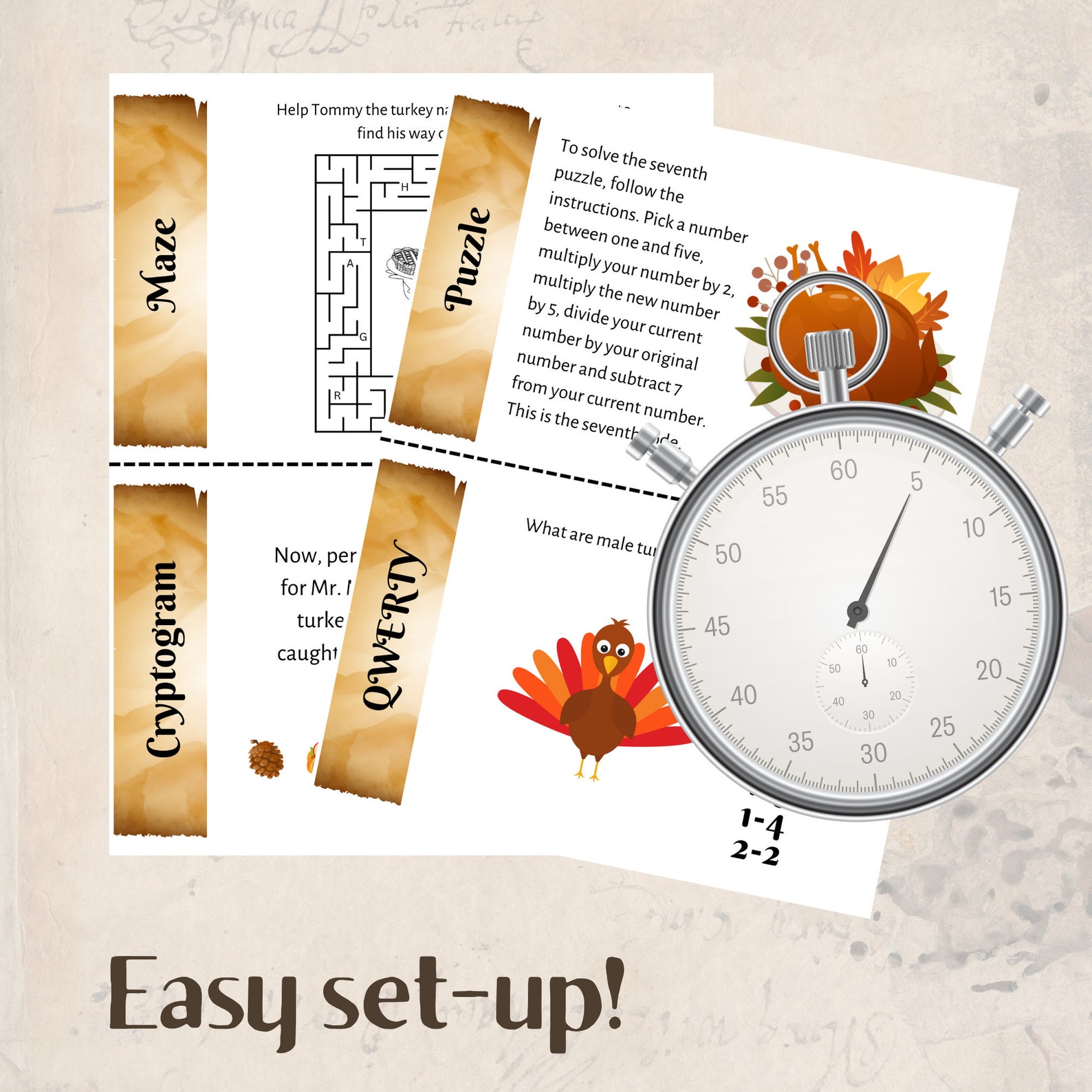 Escape Room for Kids | Printable Escape Room | the Turkey’s Great ...