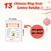 13 Chinese New Year Games Bundle New Year Printable Games CNY Games ...