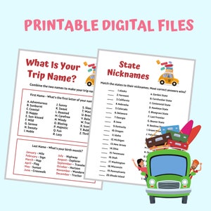 Road Trip Games | Travel Activities | Kids Travel Games | Games for Car ...