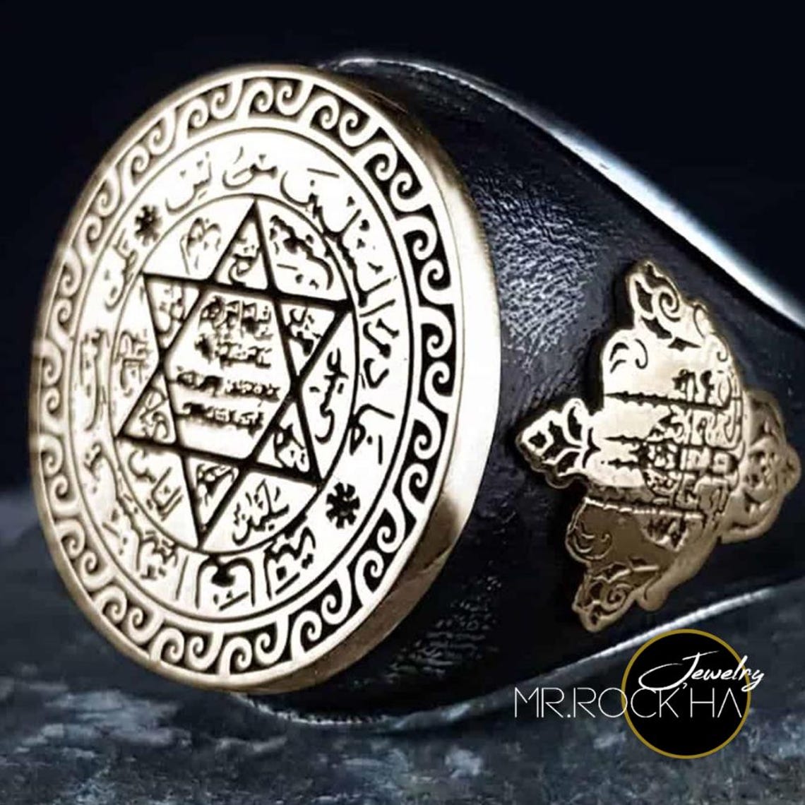 Seal of King Solomon Suleiman,star of David,engraved,round Simple Case ...