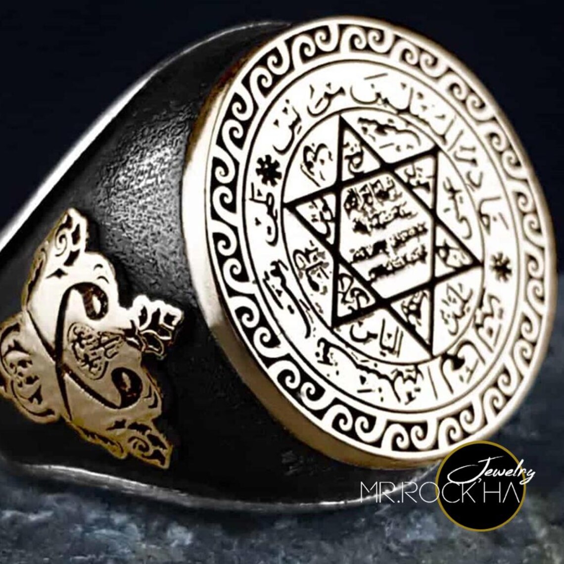 Seal of King Solomon Suleiman,star of David,engraved,round Simple Case ...