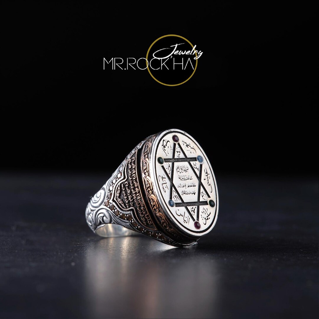 Seal of Solomon Suleiman,star of David,another Stones,islamic Jewelry ...
