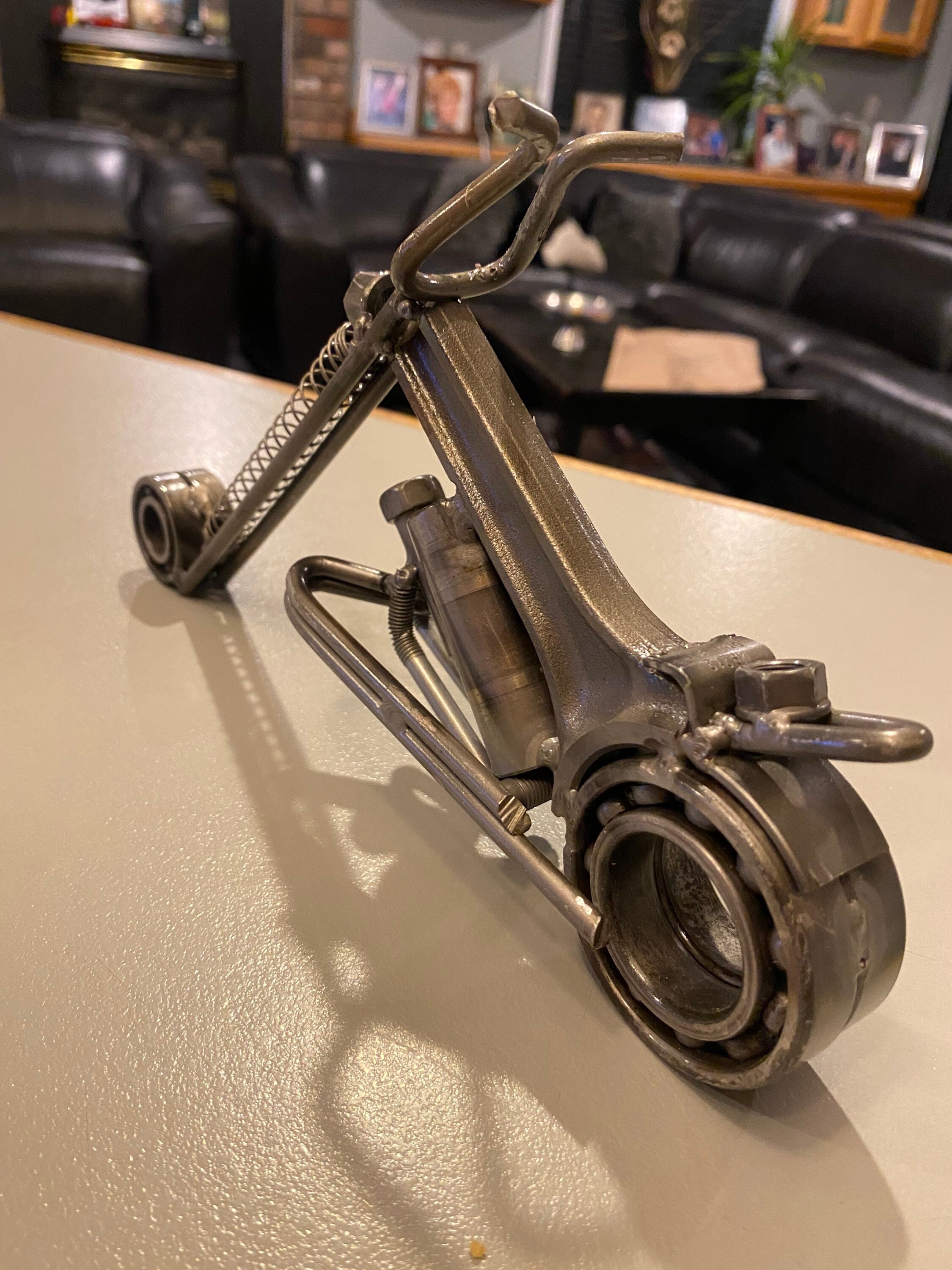 Metal Art Motorcycle Chopper - Etsy